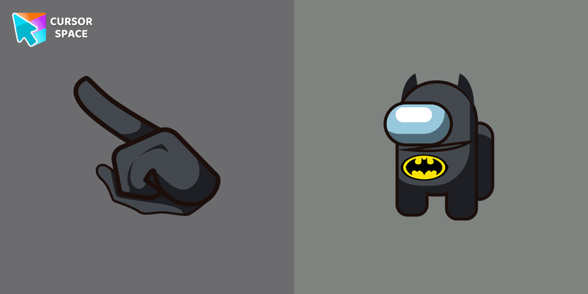 Custom Cursor Among Us Batman Character Theme - Cursor Pack | Cursor Space